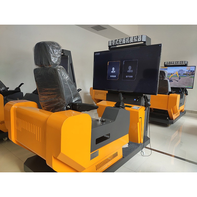 Long boom excavator operator personal training simulator